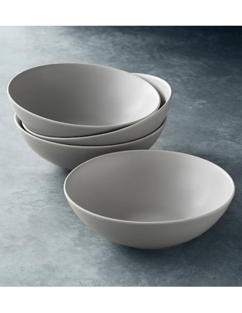 Set de bowls Open Kitchen Matte Coupe 4 piezas de gres 1