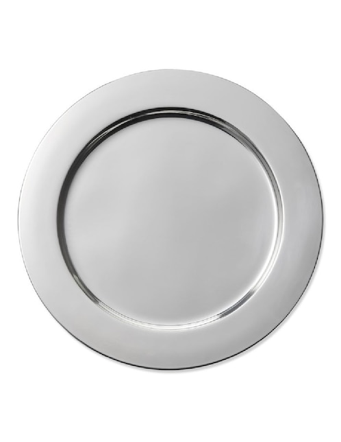 Plato base Metal Silver de acero inoxidable 1